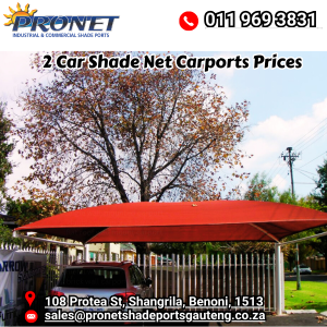 2 Car Shade Net Carports Prices in Gauteng - Pronet Shade Ports and ...